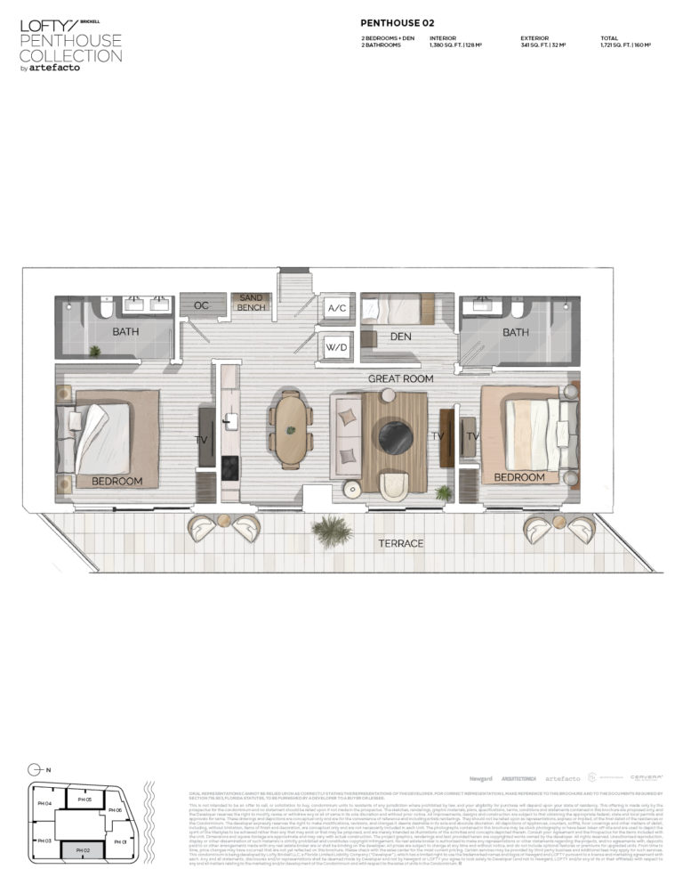 Penthouse - Lofty Brickell